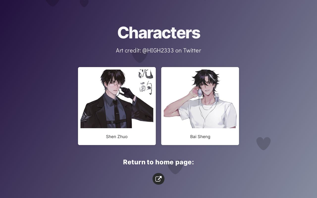 Hui Tian - Characters